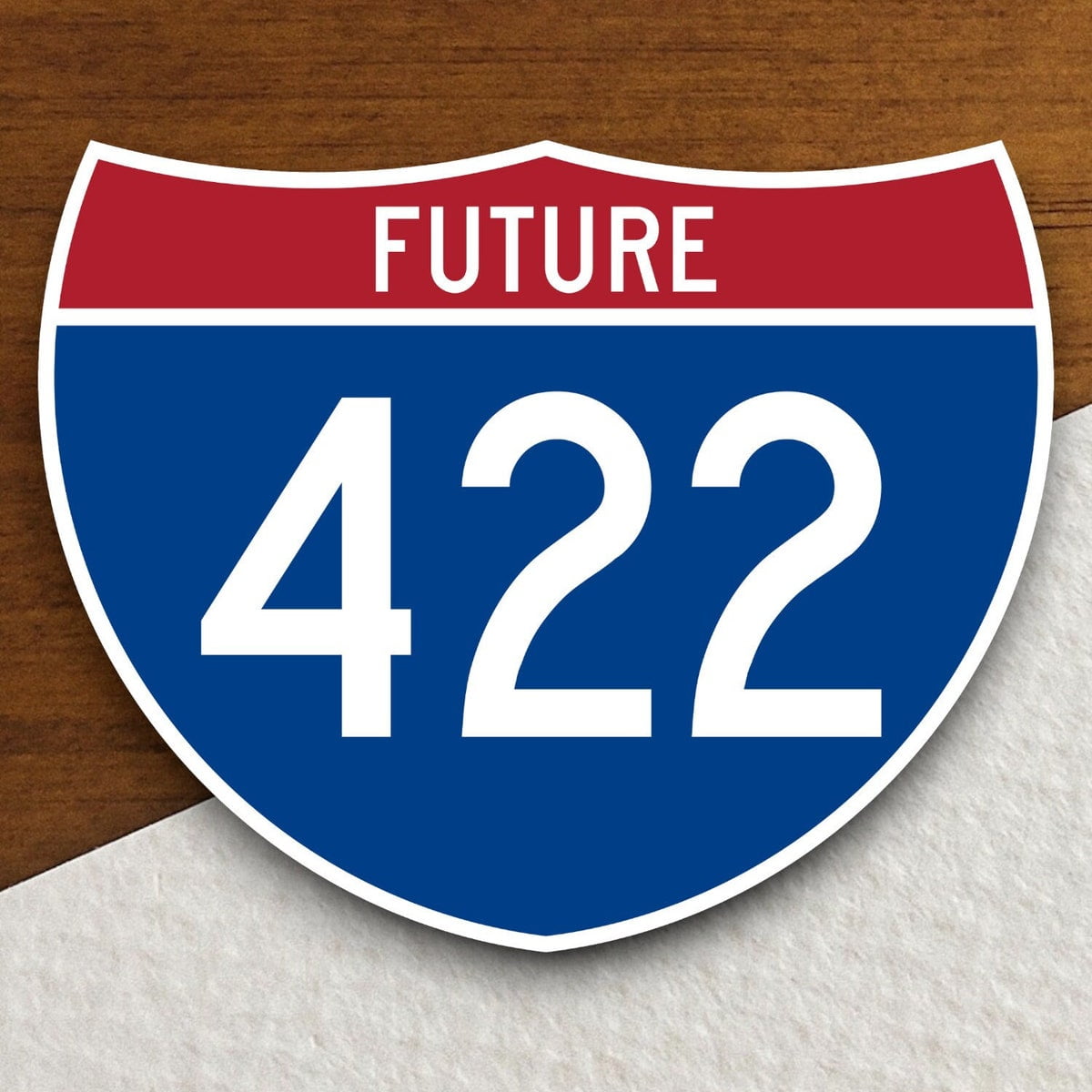 Stickly Interstate Route 422 (Future) Sticker, Interstate Highway Sign ...