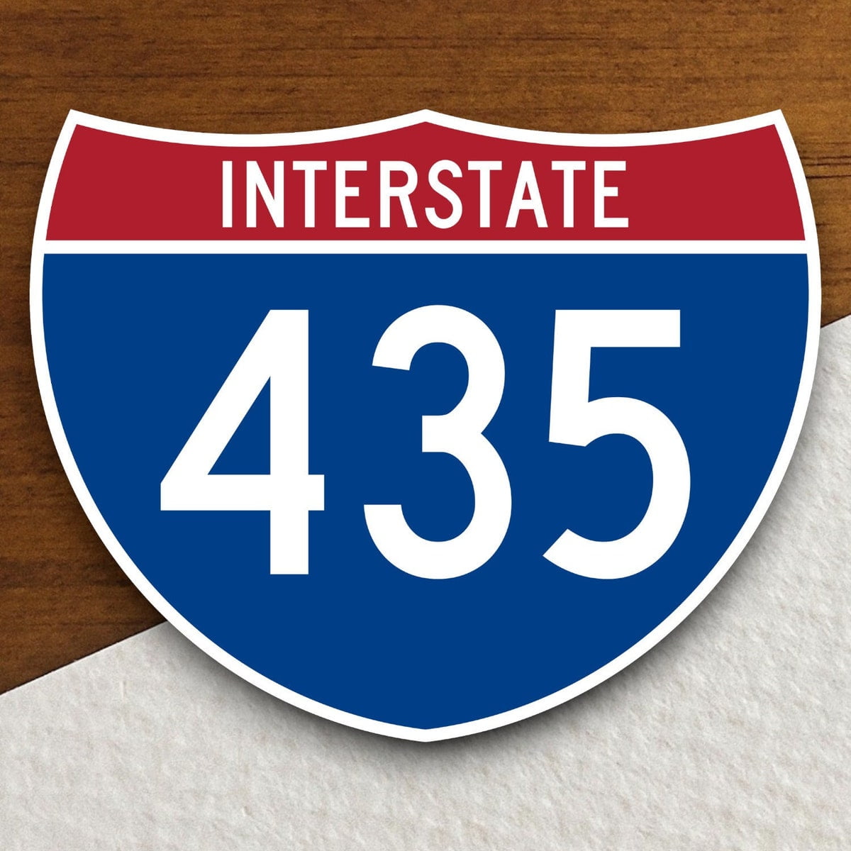 Stickly Interstate Route 435 Sticker, Interstate Highway Sign ...