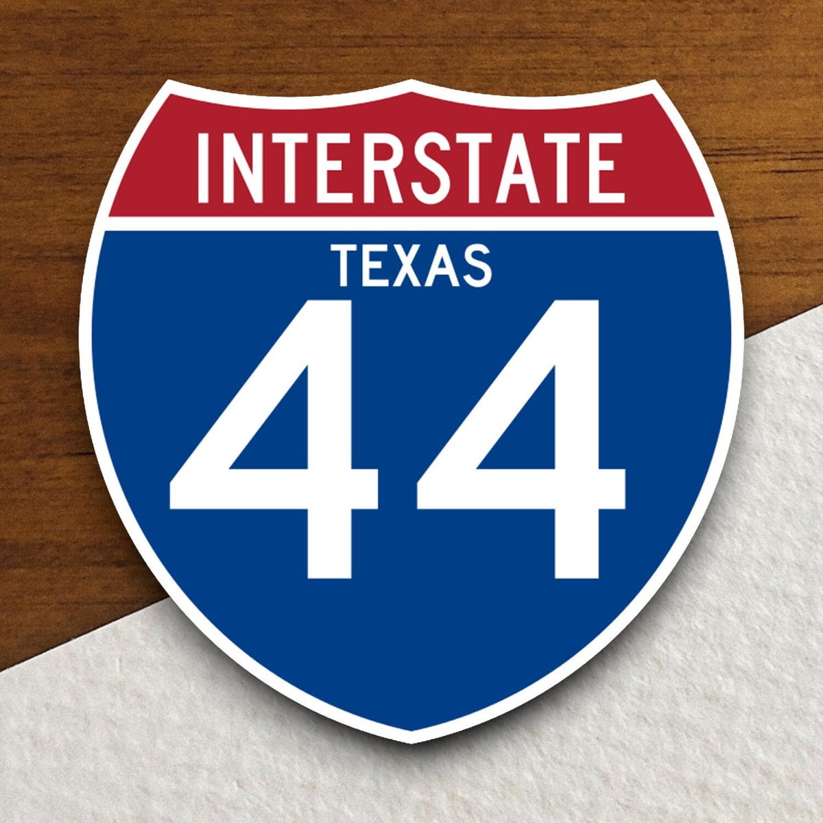 Stickly Interstate Route 44 Texas Sticker , Interstate Highway Sign ...
