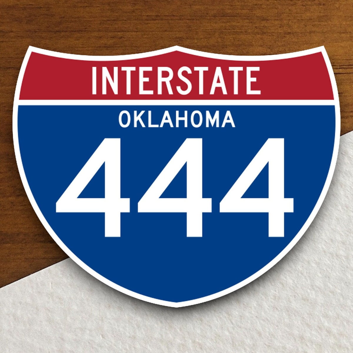 Stickly Interstate Route 444 Oklahoma Sticker, Interstate Highway Sign ...