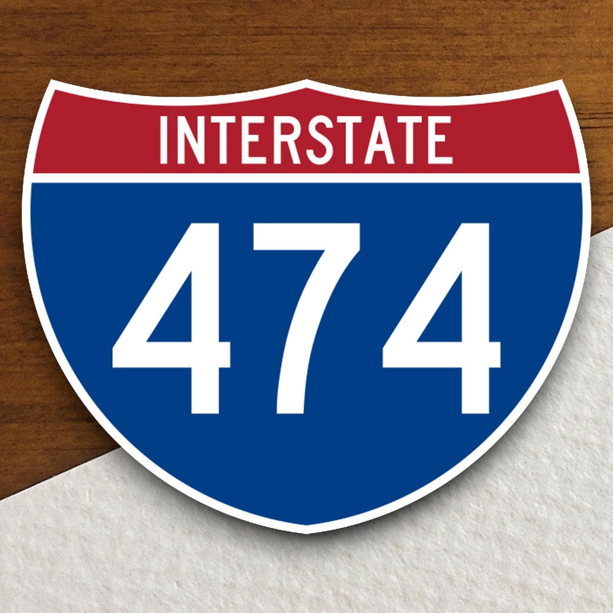 Stickly Interstate Route 474 Sticker, Interstate Highway Sign Expressway Stickers, Highway Sign ...