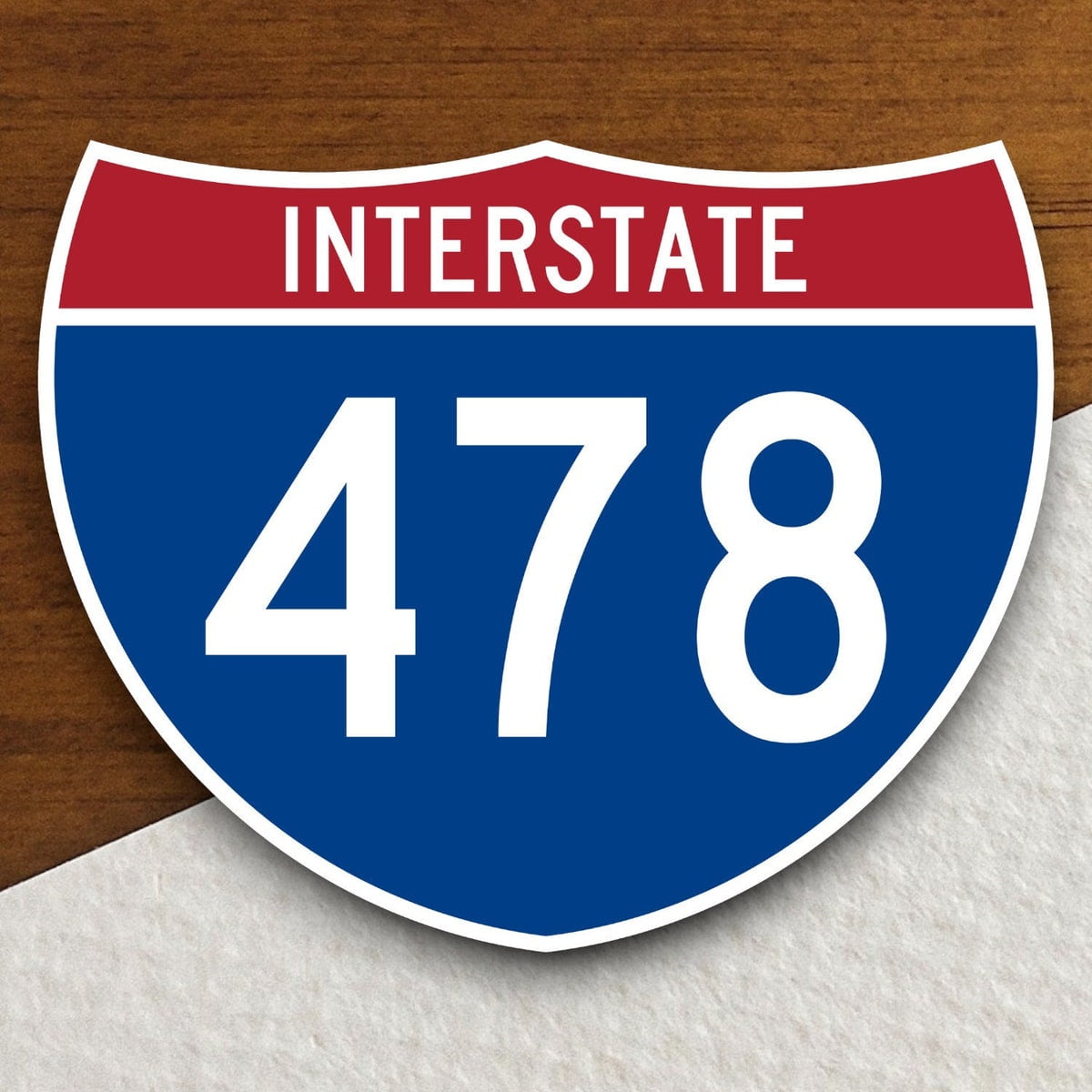 Stickly Interstate Route 478 Sticker, Interstate Highway Sign ...