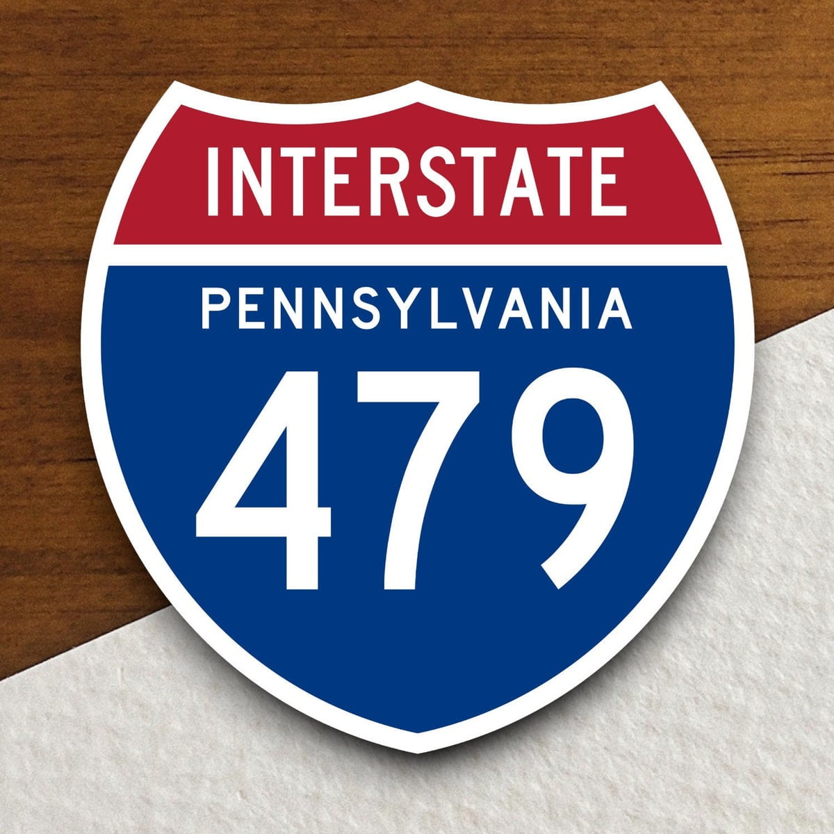 Stickly Interstate Route 479 Pennsylvania Sticker, Interstate Highway Sign Expressway Stickers ...