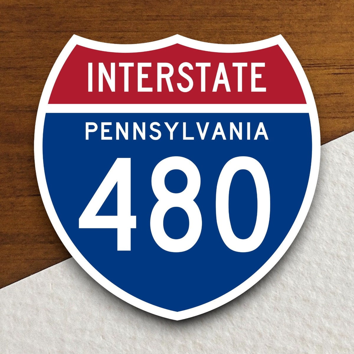 Stickly Interstate Route 480 Pennsylvania Sticker, Interstate Highway ...