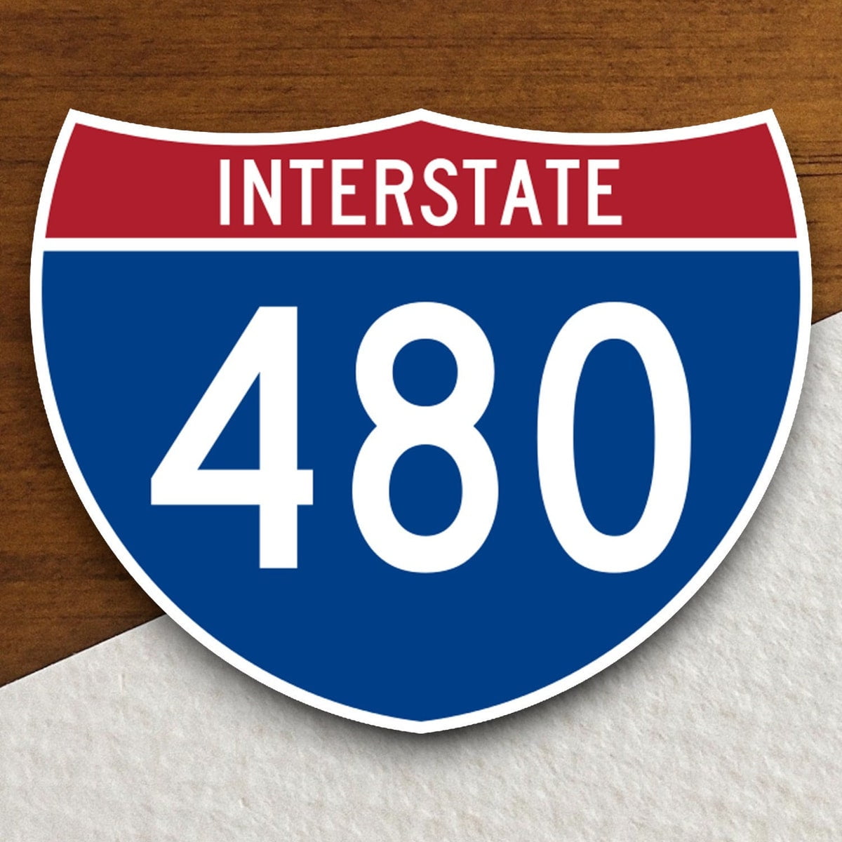 Stickly Interstate Route 480 Sticker, Interstate Highway Sign ...