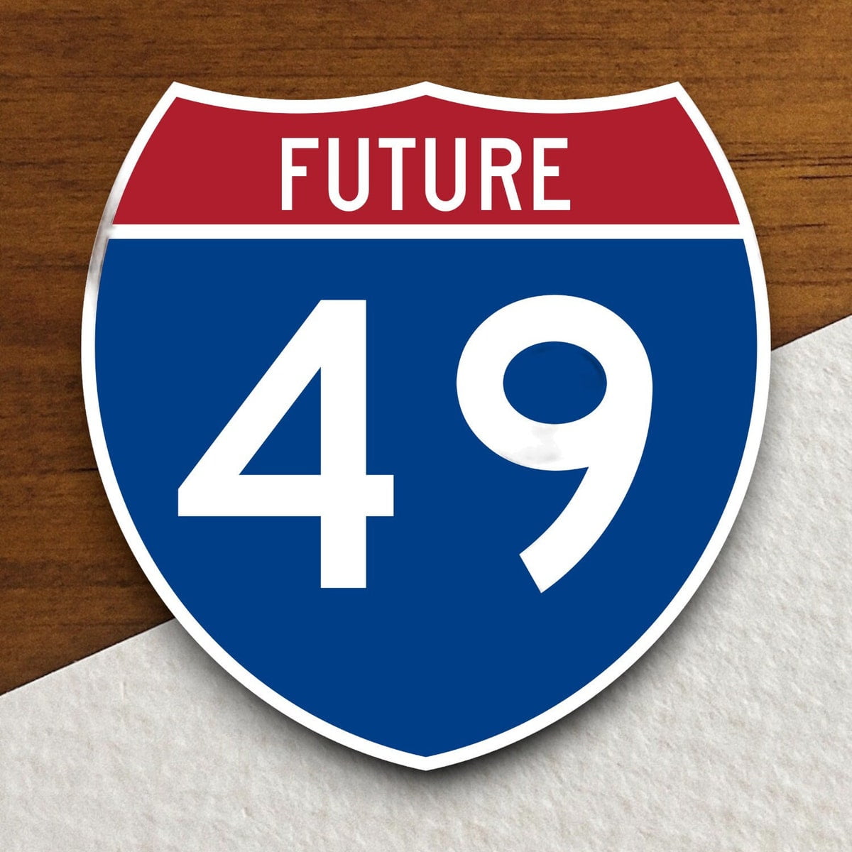Stickly Interstate Route 49 (Future) Sticker, Interstate Highway Sign ...
