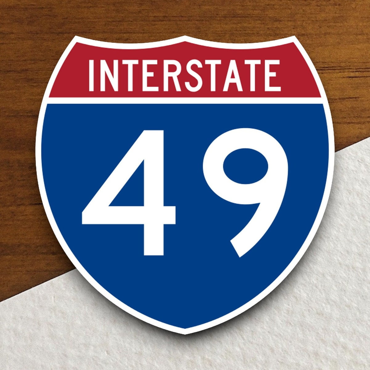 Stickly Interstate Route 49 Sticker, Interstate Highway Sign Expressway ...