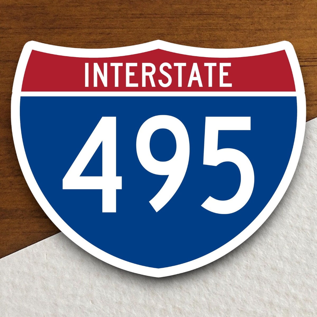 Stickly Interstate Route 495 Sticker, Interstate Highway Sign ...
