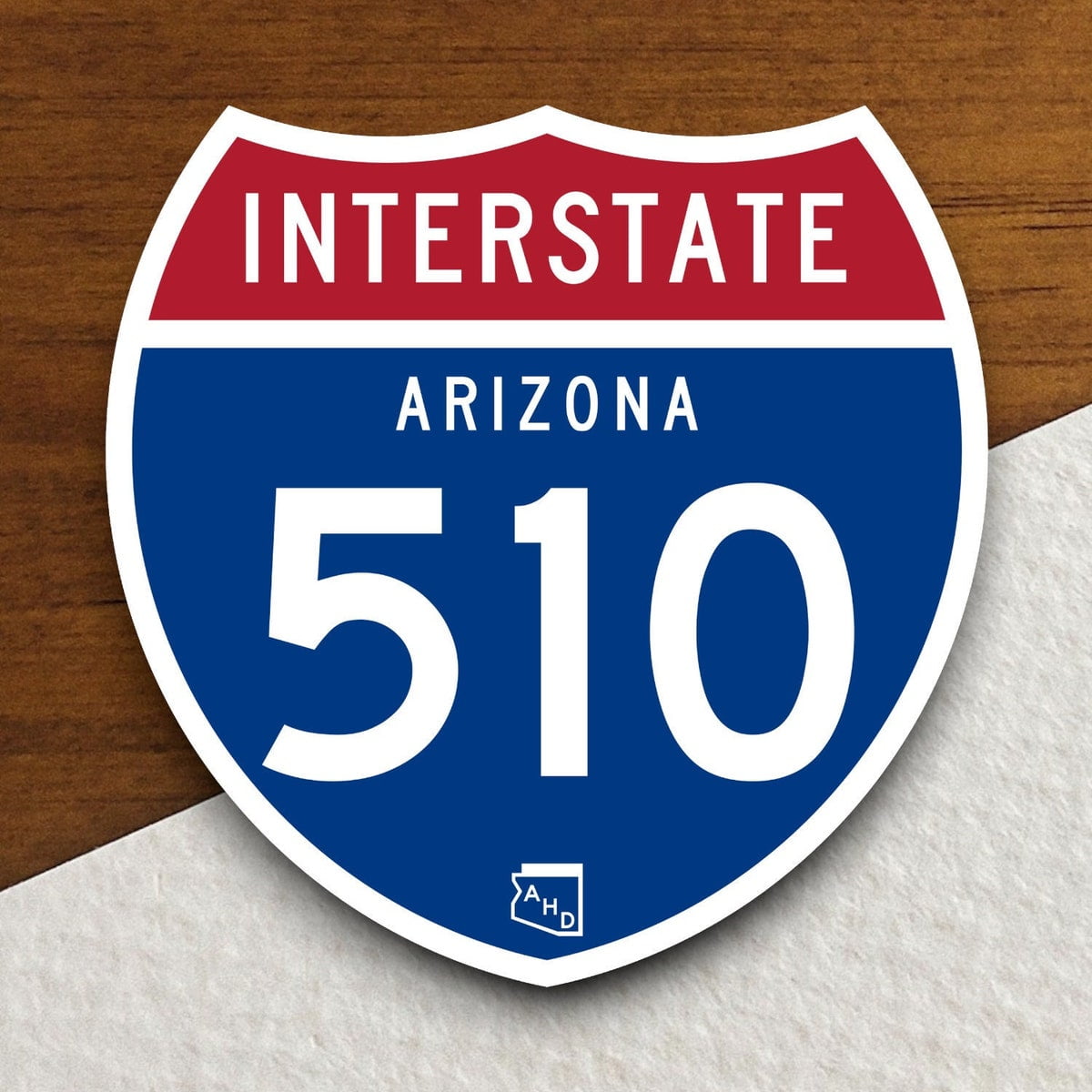 Stickly Interstate Route 510 Arizona Sticker, Interstate Highway Sign ...
