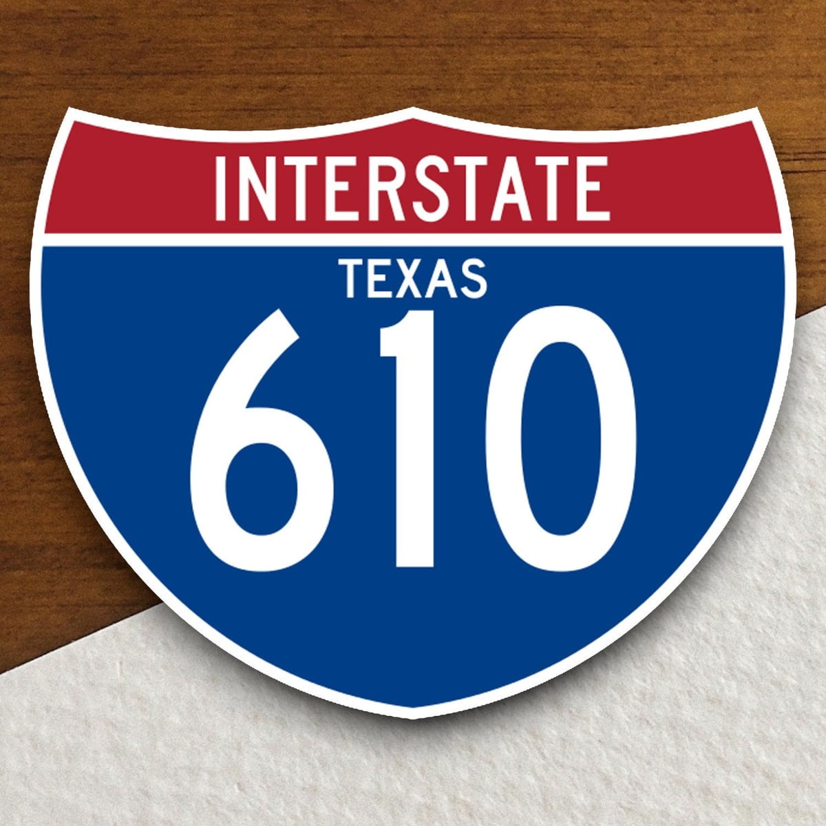 Stickly Interstate Route 610 Texas Sticker, Interstate Highway Sign Expressway Stickers, Highway ...