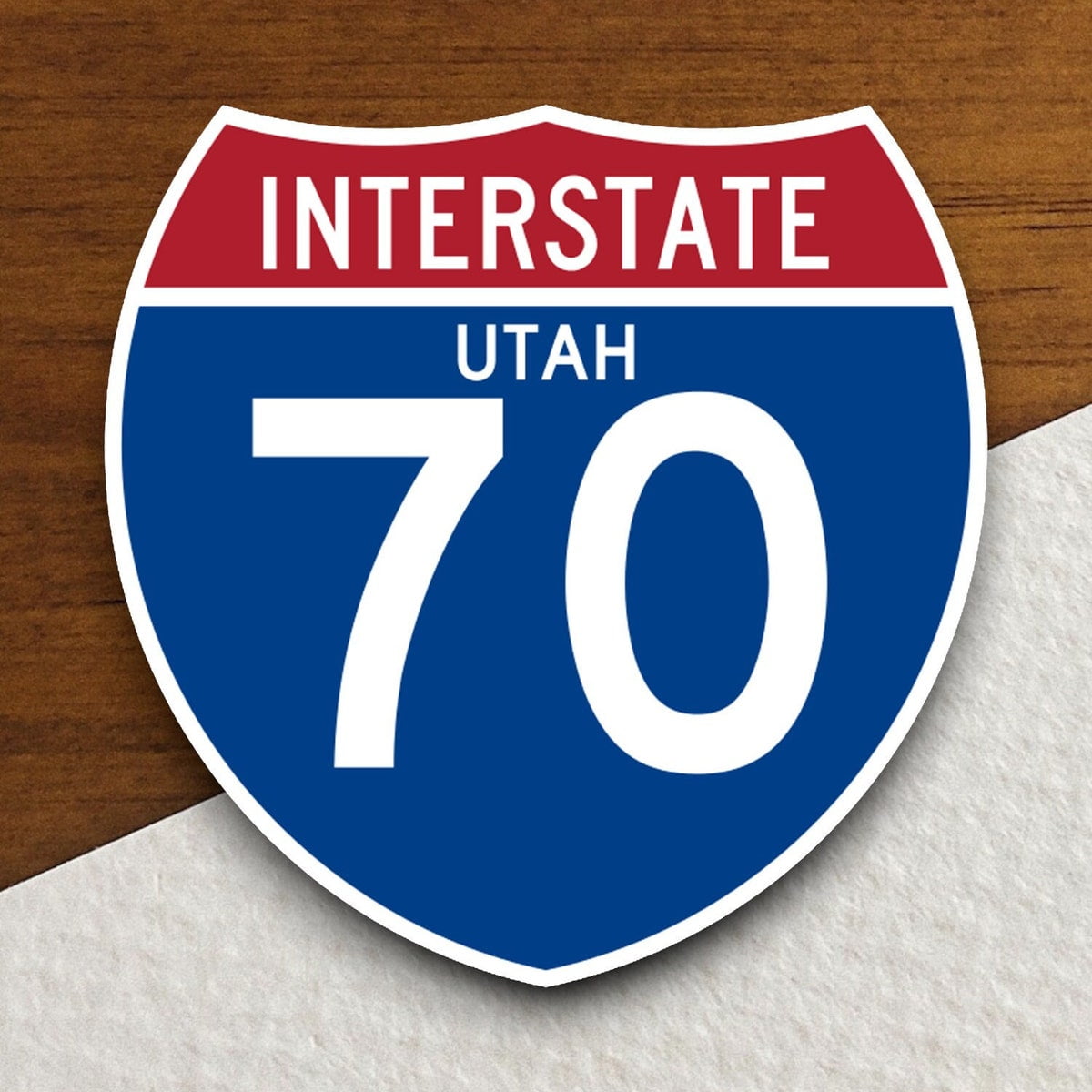 Stickly Interstate Route 70 Utah Sticker, Interstate Highway Sign ...