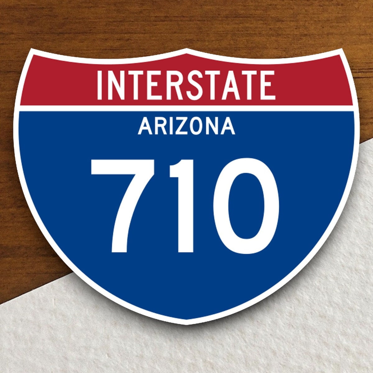Stickly Interstate Route 710 Arizona Sticker, Interstate Highway Sign ...