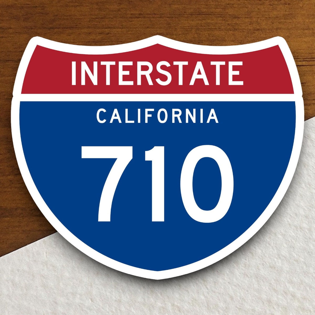 Stickly Interstate Route 710 California Sticker, Interstate Highway Sign Expressway Stickers ...