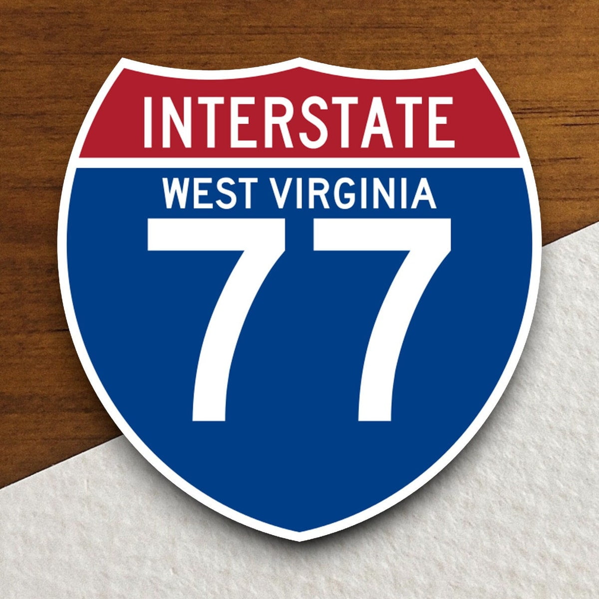 Stickly Interstate Route 77 West Virginia Sticker, Interstate Highway ...