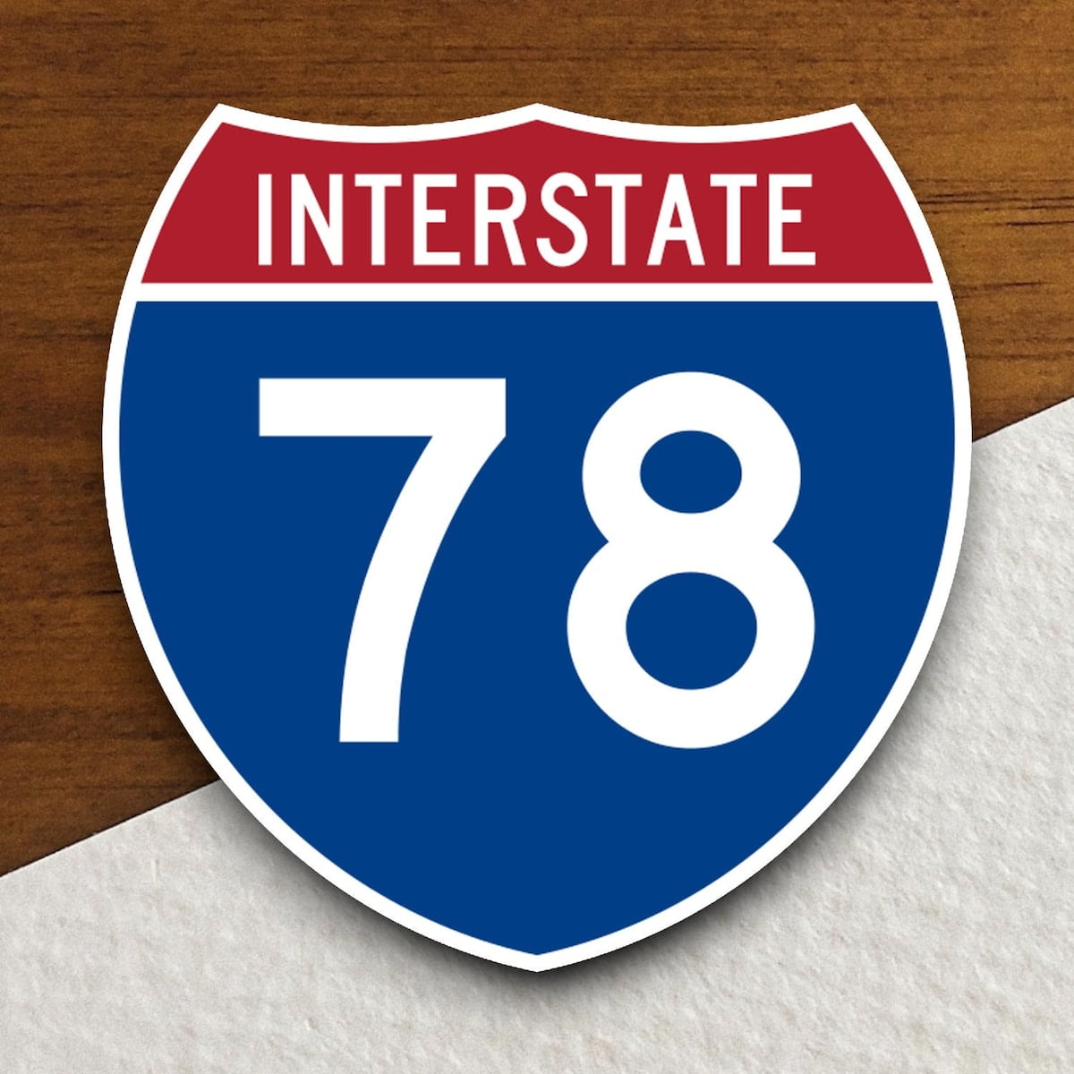 Stickly Interstate Route 78 Sticker, Interstate Highway Sign Expressway Stickers, Highway Sign ...