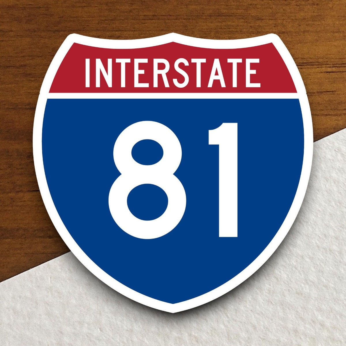 Stickly Interstate Route 81 Sticker, Interstate Highway Sign Expressway ...