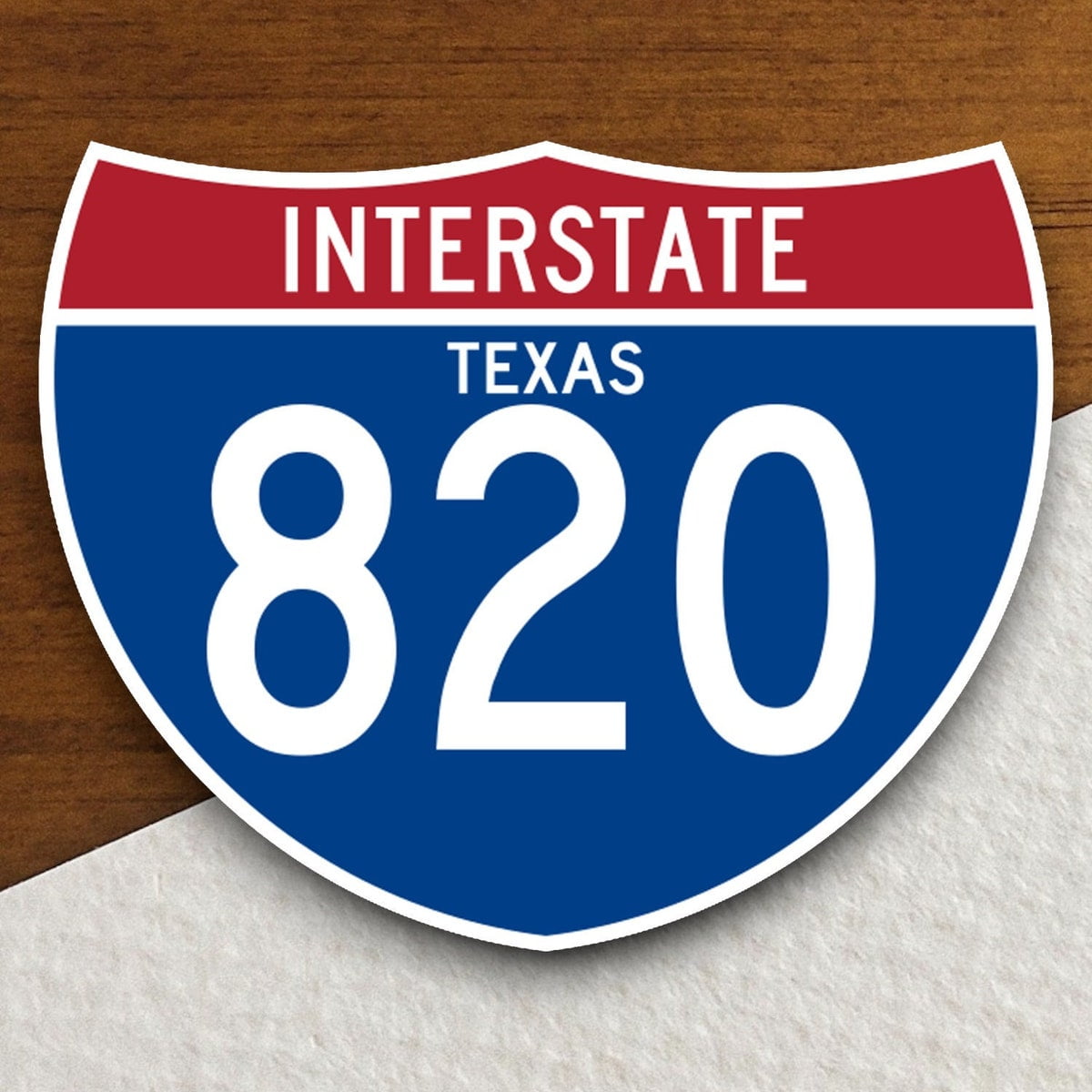 Stickly Interstate Route 820 Texas Sticker, Interstate Highway Sign ...