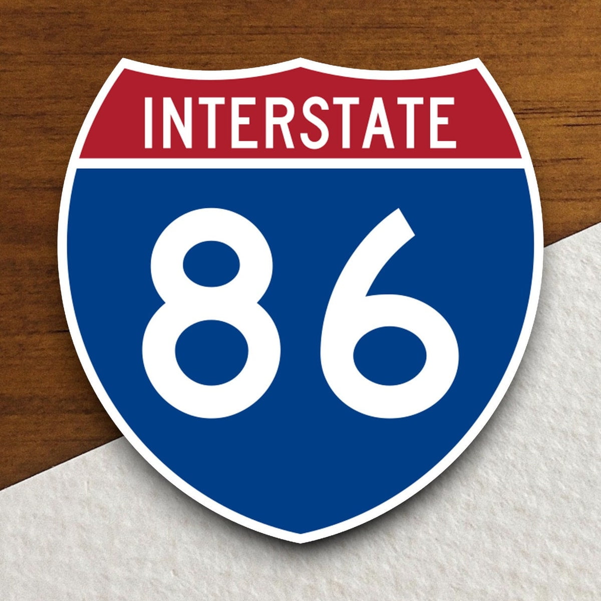 Stickly Interstate Route 86 Sticker, Interstate Highway Sign Expressway ...
