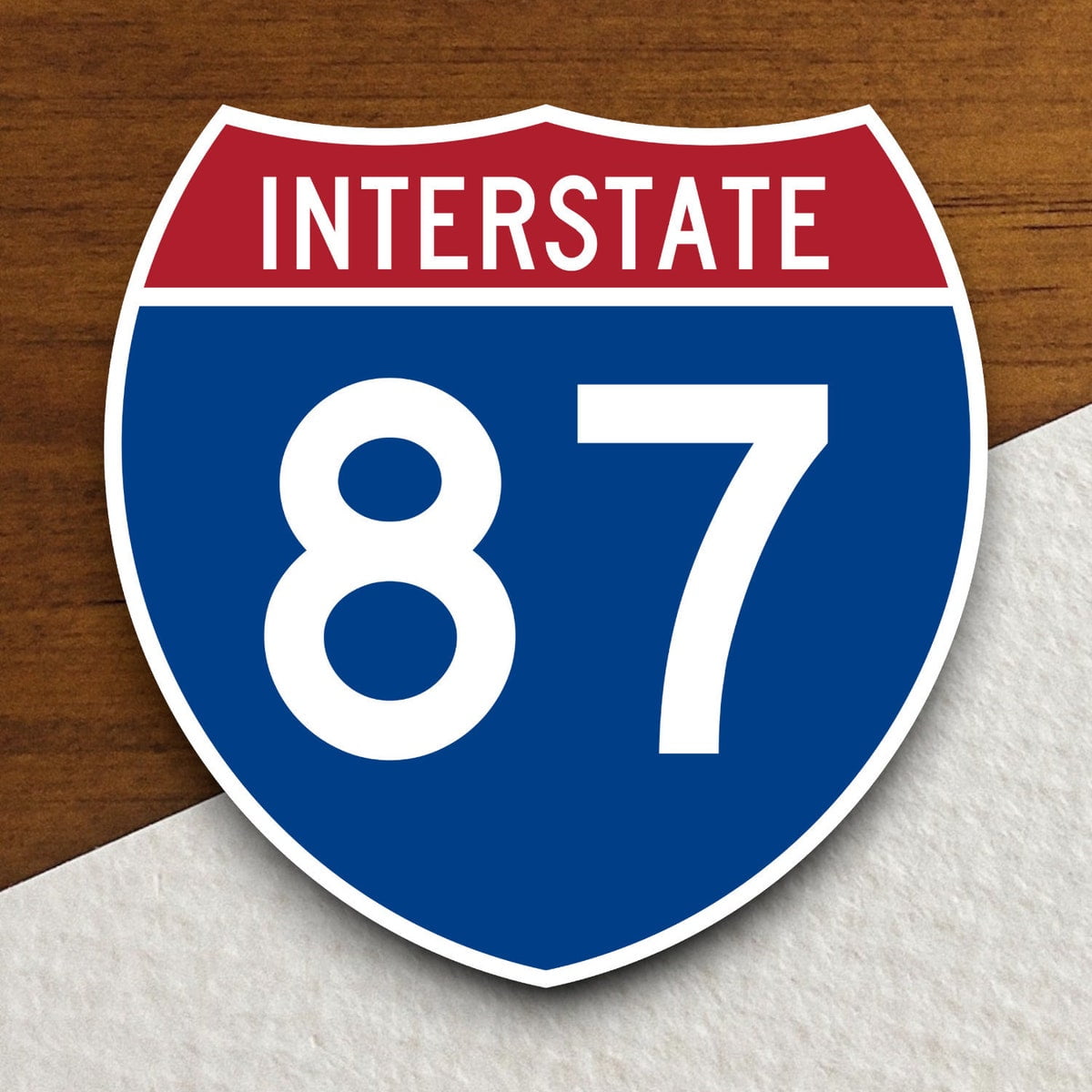 Stickly Interstate Route 87 Sticker, Interstate Highway Sign Expressway ...