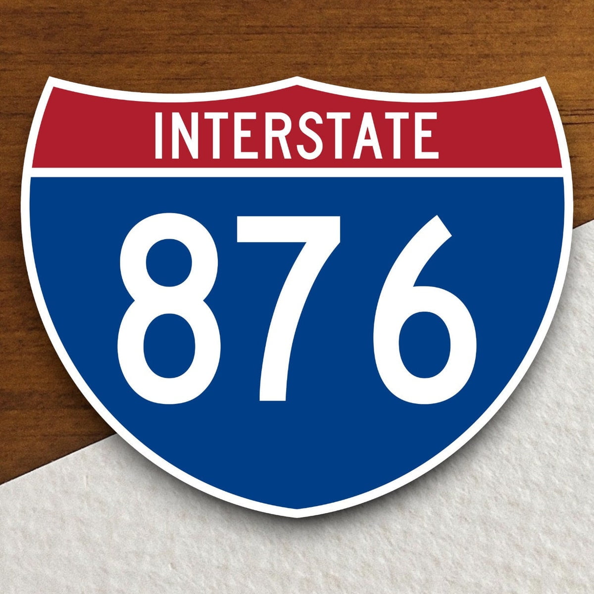 Stickly Interstate Route 876 Sticker, Interstate Highway Sign ...