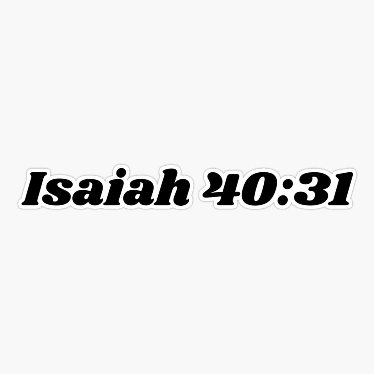 Stickly Isaiah 40:31 Sticker, Phone Decal Water Bottle Stickers Car ...