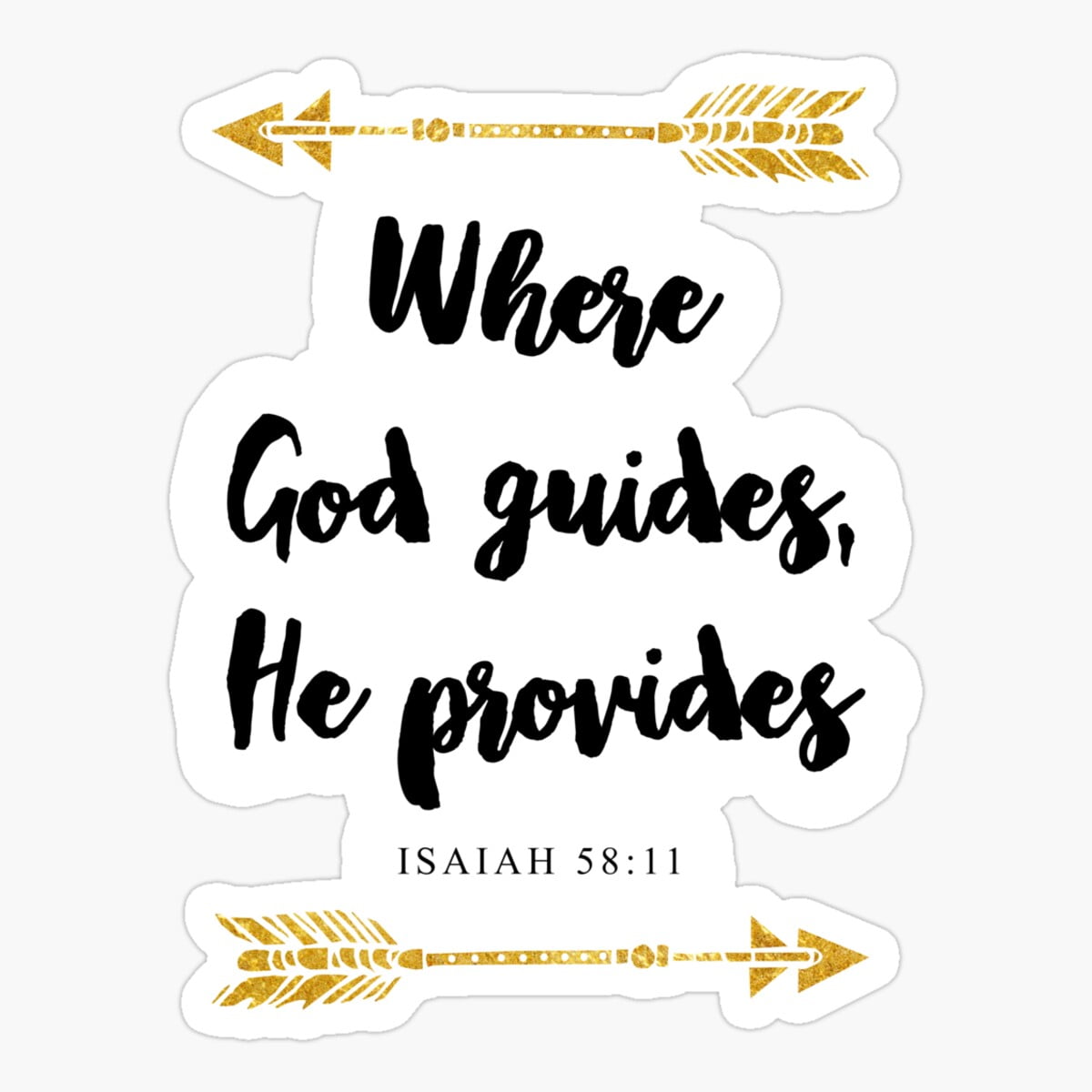 Stickly Isaiah 58:11 Bible Verse Sticker, Phone Decal Water Bottle ...