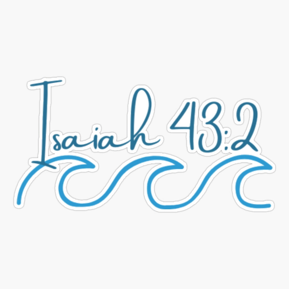 Stickly Isaiah Bible Verse Sticker, Phone Decal Water Bottle Stickers ...