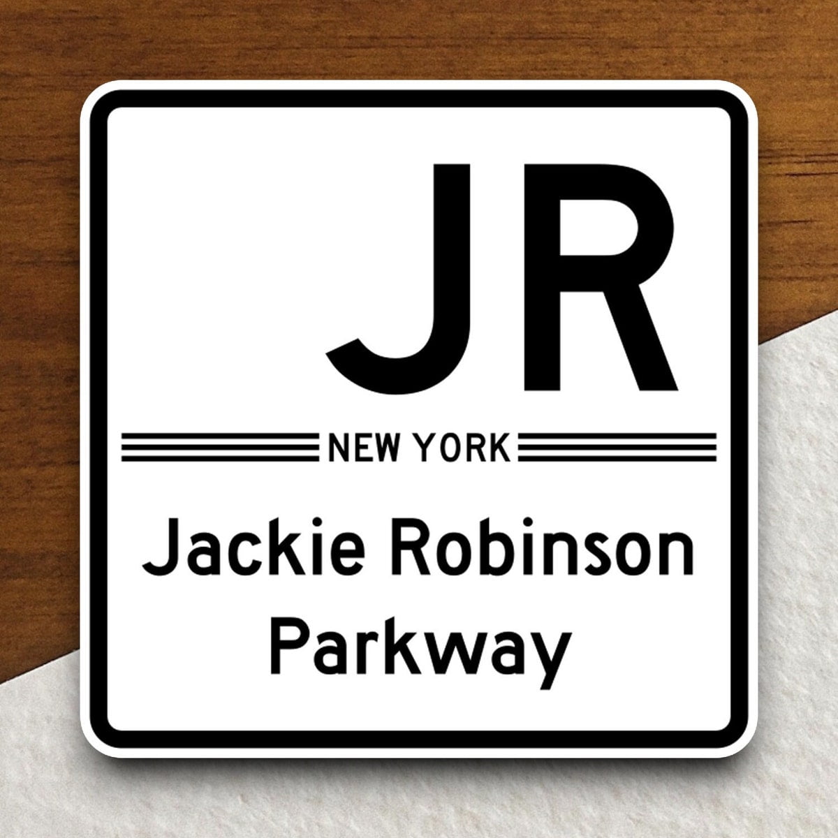 Stickly Jackie Robinson Parkway Road Sign Stickers, Traffic Sticker ...