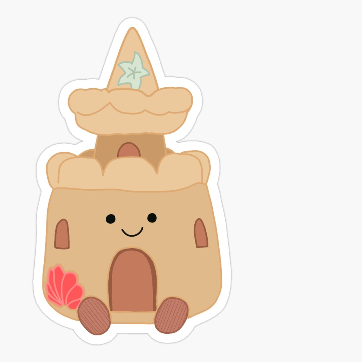 Stickly Jellycat Sandcastle Sticker, Phone Decal Water Bottle Stickers ...