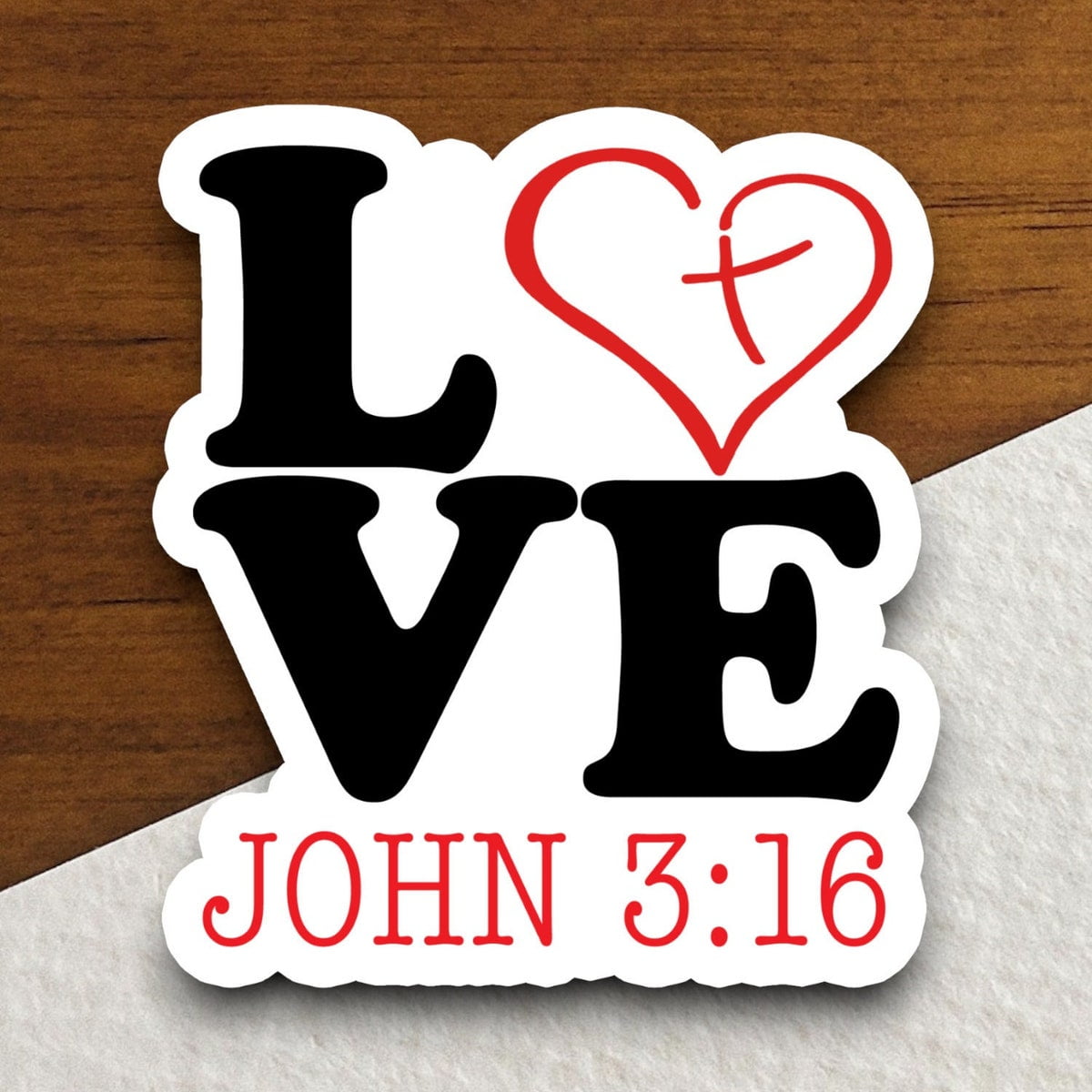 Stickly John 3-13 Love Sticker, Religious Sticker, Faith Sticker ...