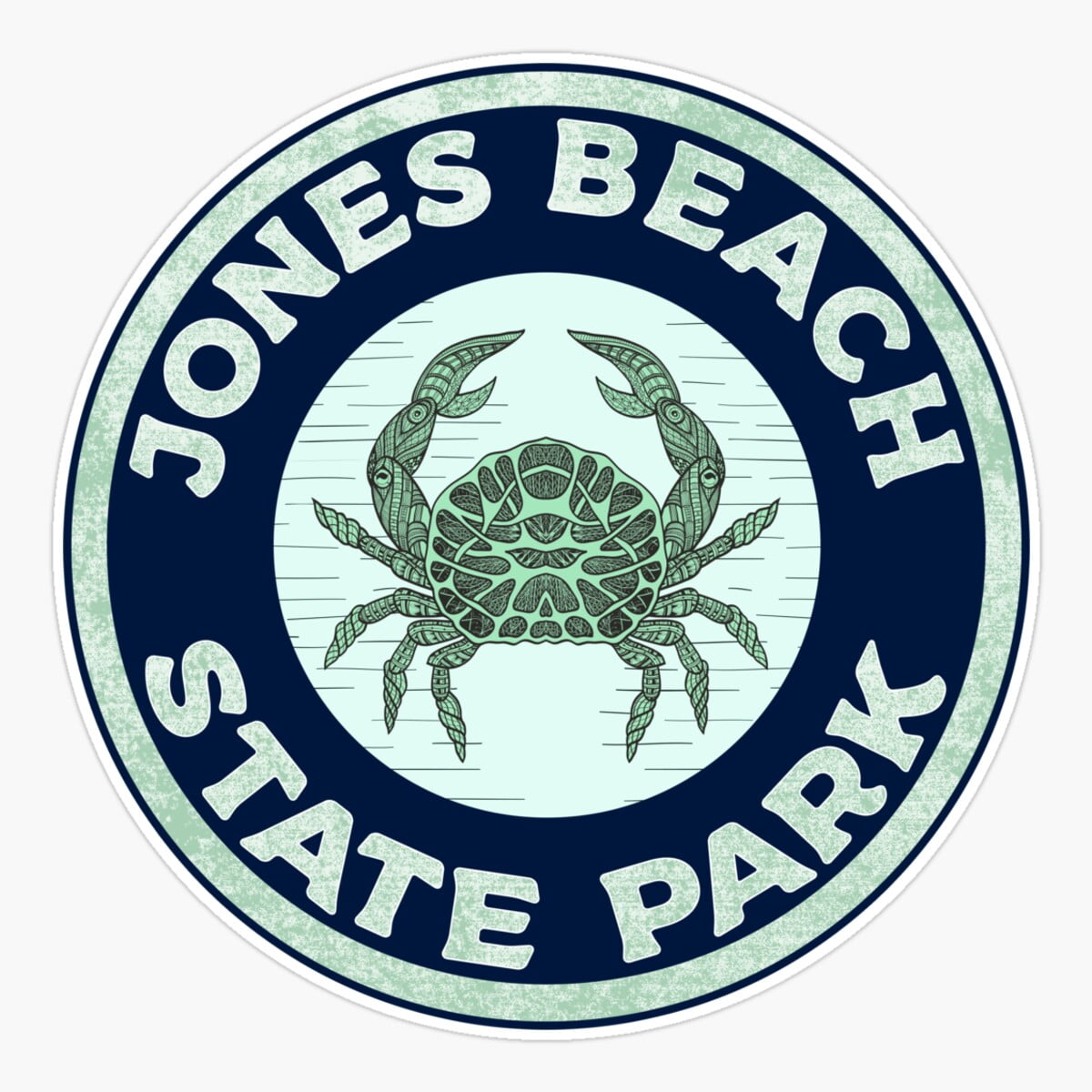 Stickly Jones Beach State Park New York Long Island Sticker, Phone ...