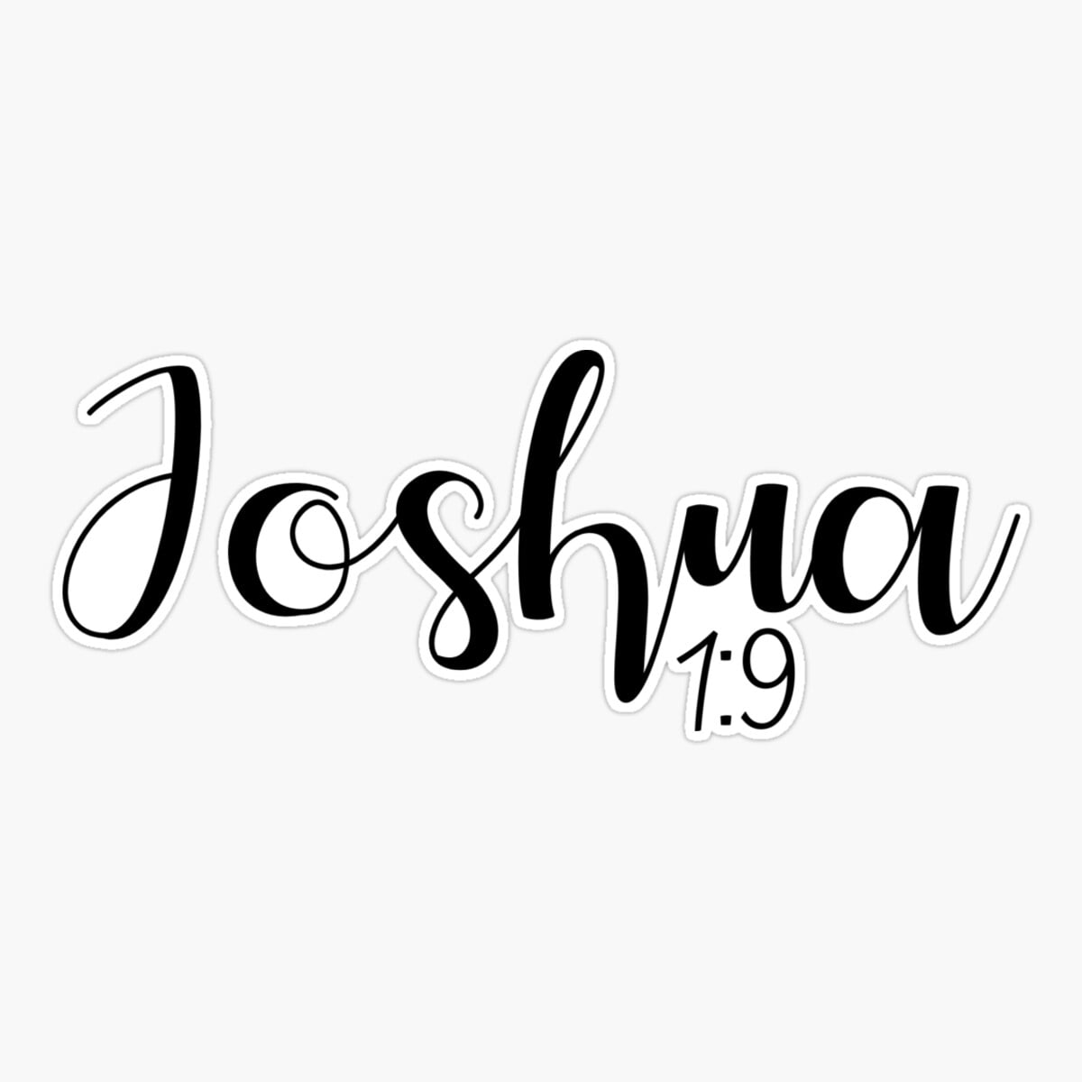 Stickly Joshua 1:9 Memory Verse Sticker, Phone Decal Water Bottle ...
