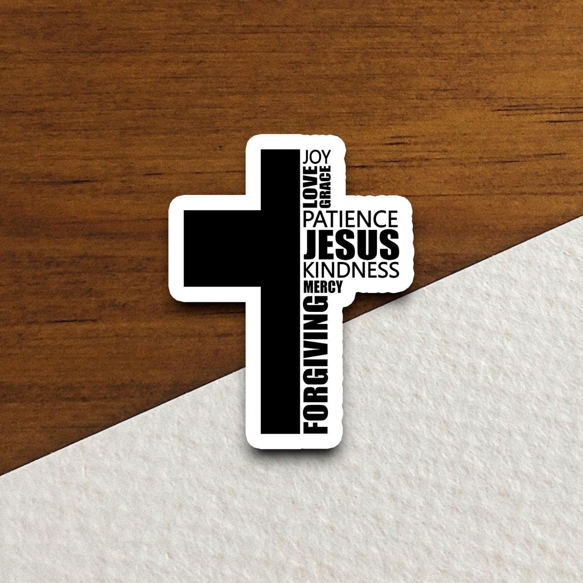 Stickly Joy Love Grace Patience Sticker, Religious Sticker, Faith ...