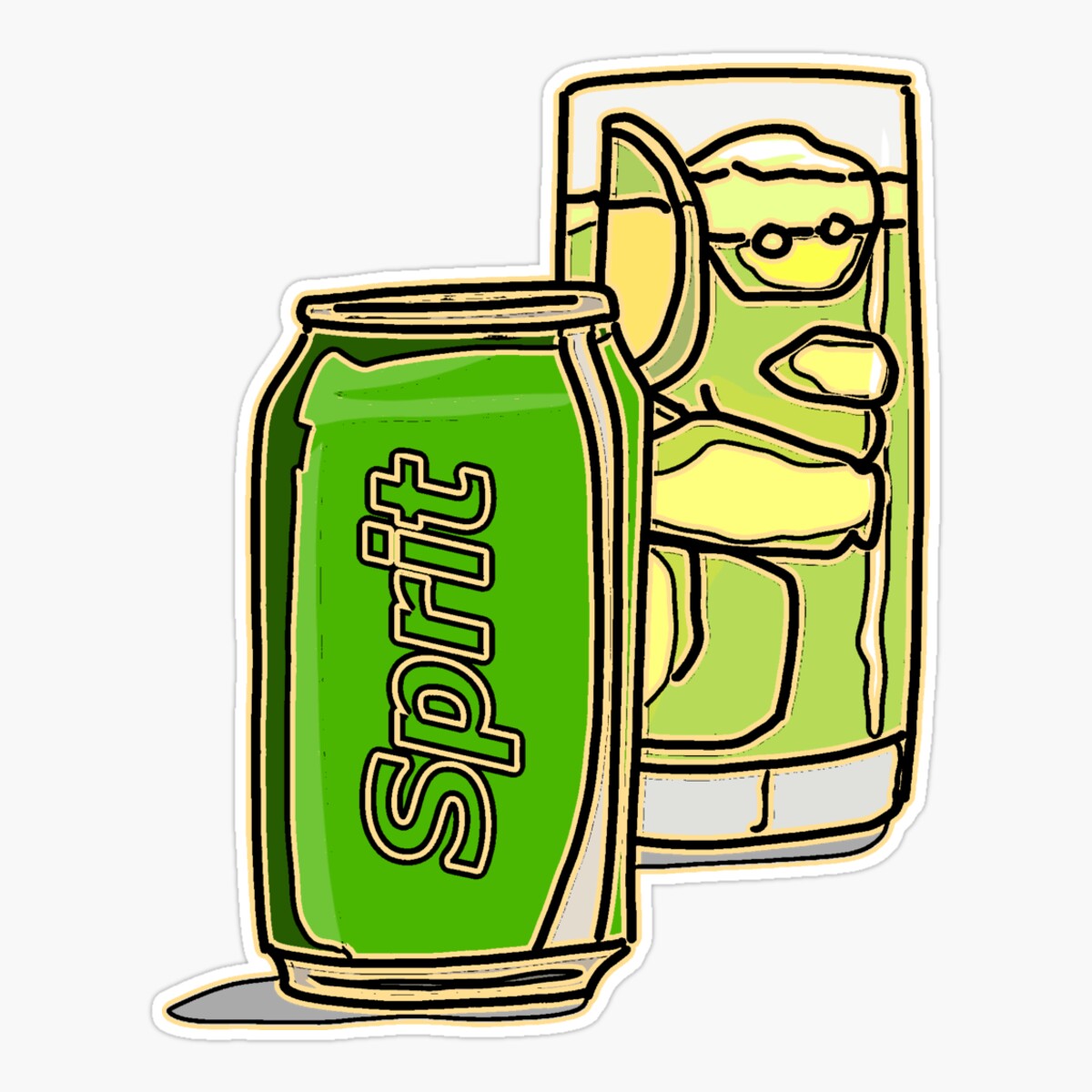Stickly Juice Sprit Sticker, Phone Decal Water Bottle Stickers Car ...