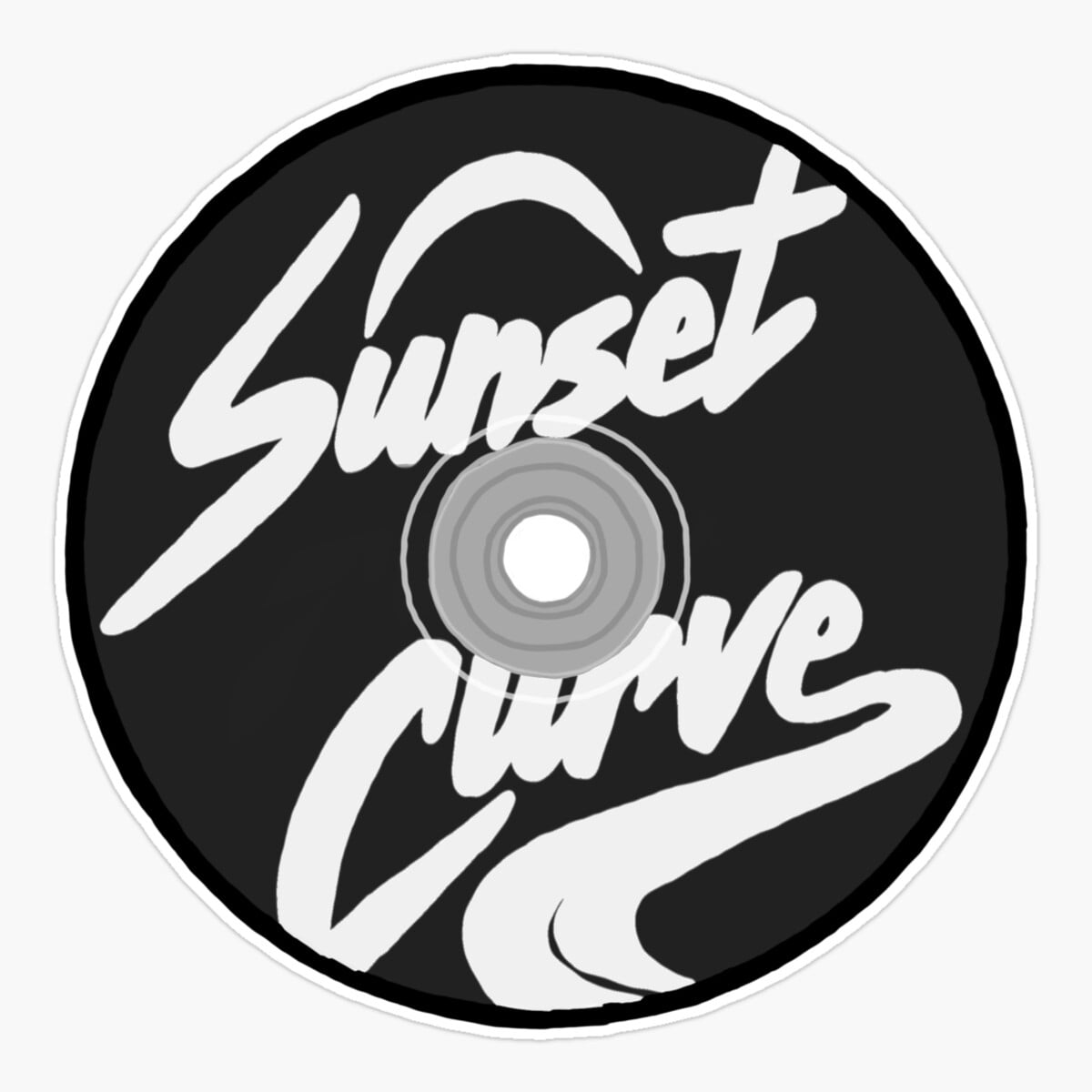 Stickly Julie And The Phantoms Sunset Curve Cd Blackv2 Sticker, Phone ...