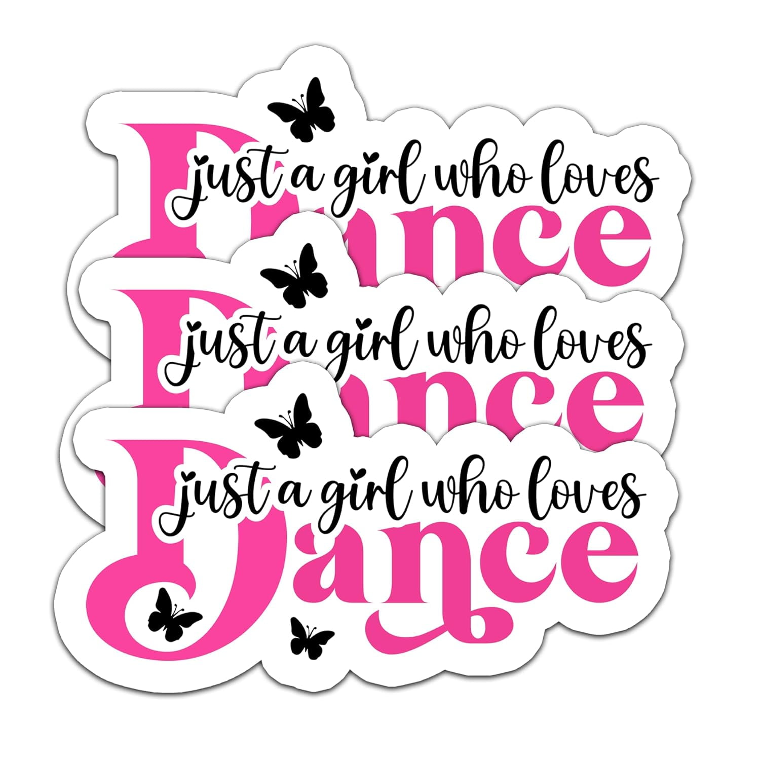 Stickly Just a Girl Who Loves to Dance Sticker Dancing Girl Sticker ...