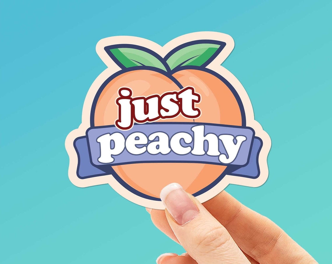 Stickly Just Peachy Er For Hydroflask - Cute Peach Er For Tumblers ...