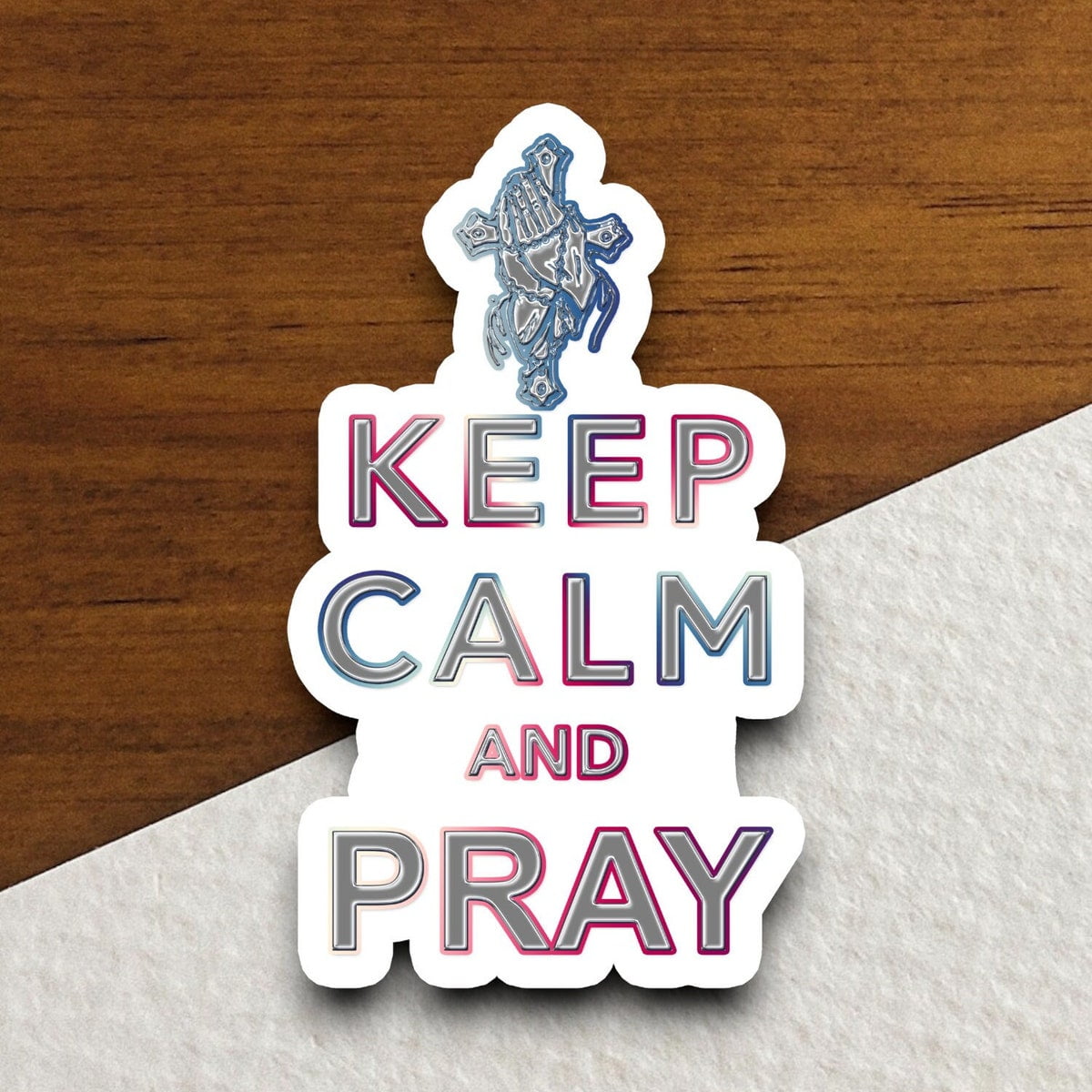 Stickly Keep Calm And Pray Sticker, Religious Sticker, Faith Sticker ...