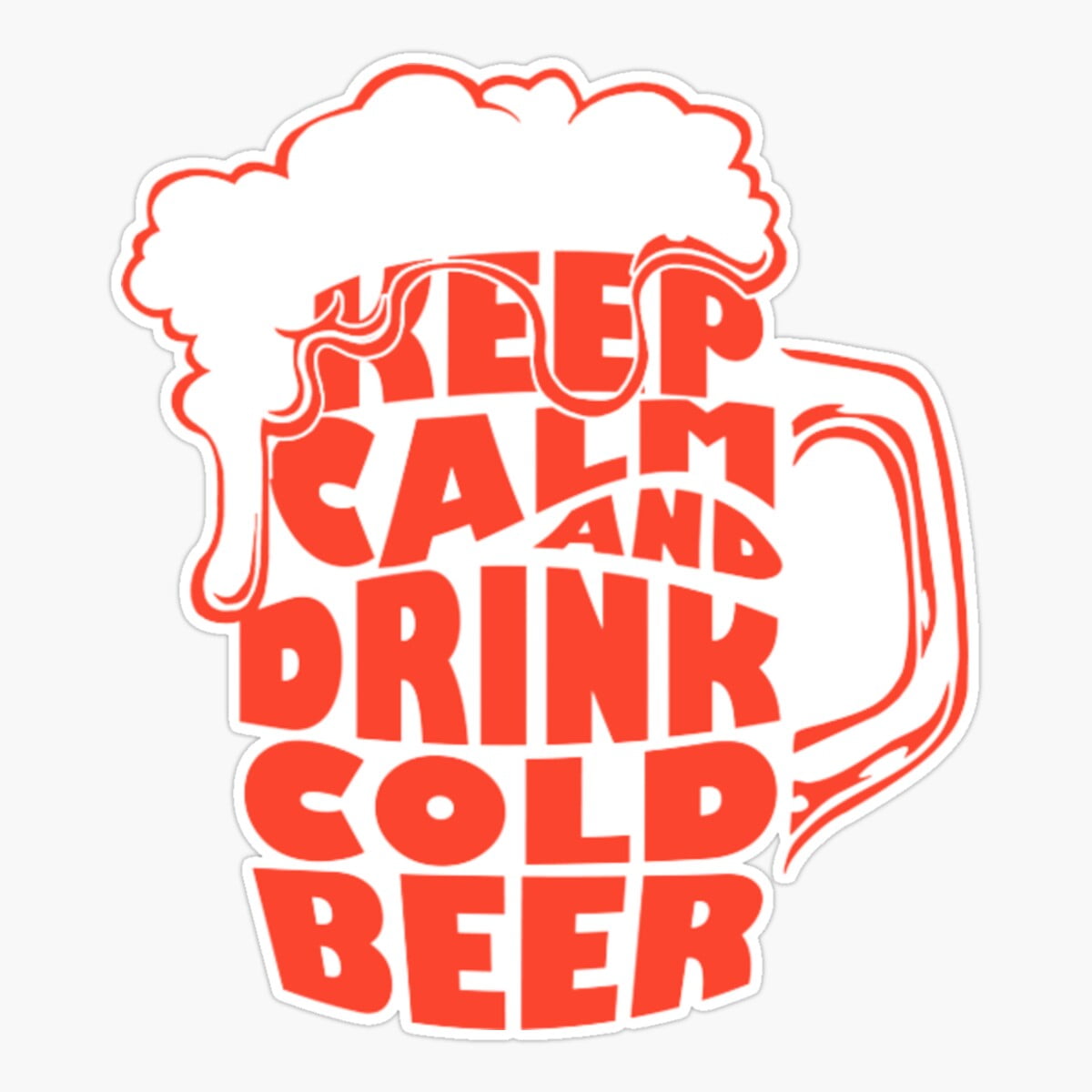 Stickly Keep Clam Sticker, Phone Decal Water Bottle Stickers Car Decals ...