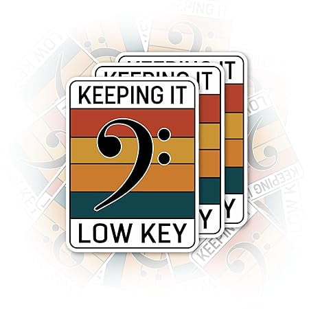 Stickly Keeping It Low Key Sticker Funny Quotes Vocal Course Humor ...