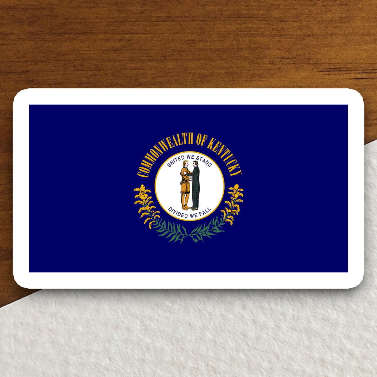 Stickly Kentucky State Sticker, Kentucky Flag Sticker, Pennant Sticker ...