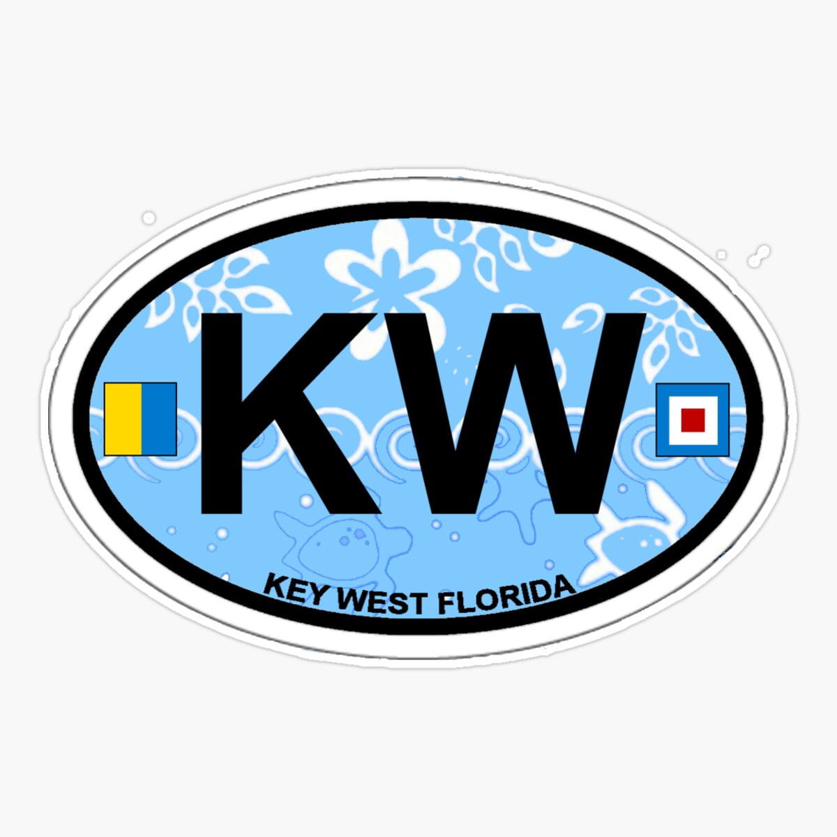 Stickly Key West. Sticker, Phone Decal Water Bottle Stickers Car Decals ...