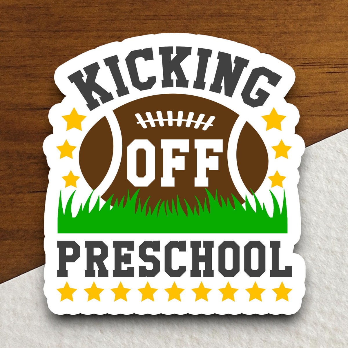 Stickly Kicking Off Preschool Sticker, Teacher Sticker, Education ...