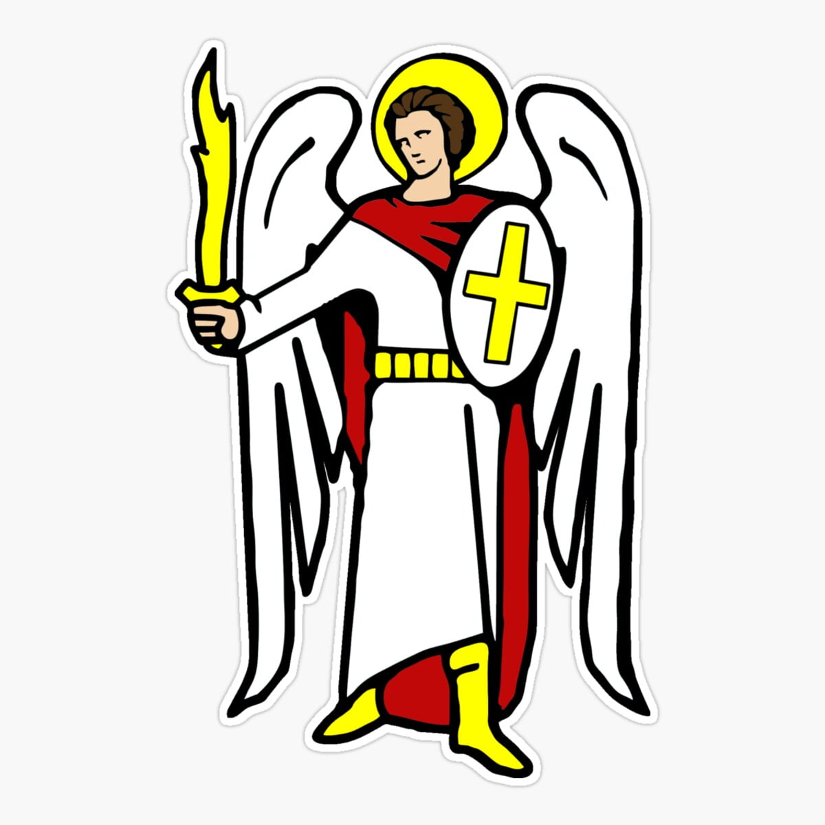 Stickly Kiev Archange Michel Michael Sticker, Phone Decal Water Bottle ...