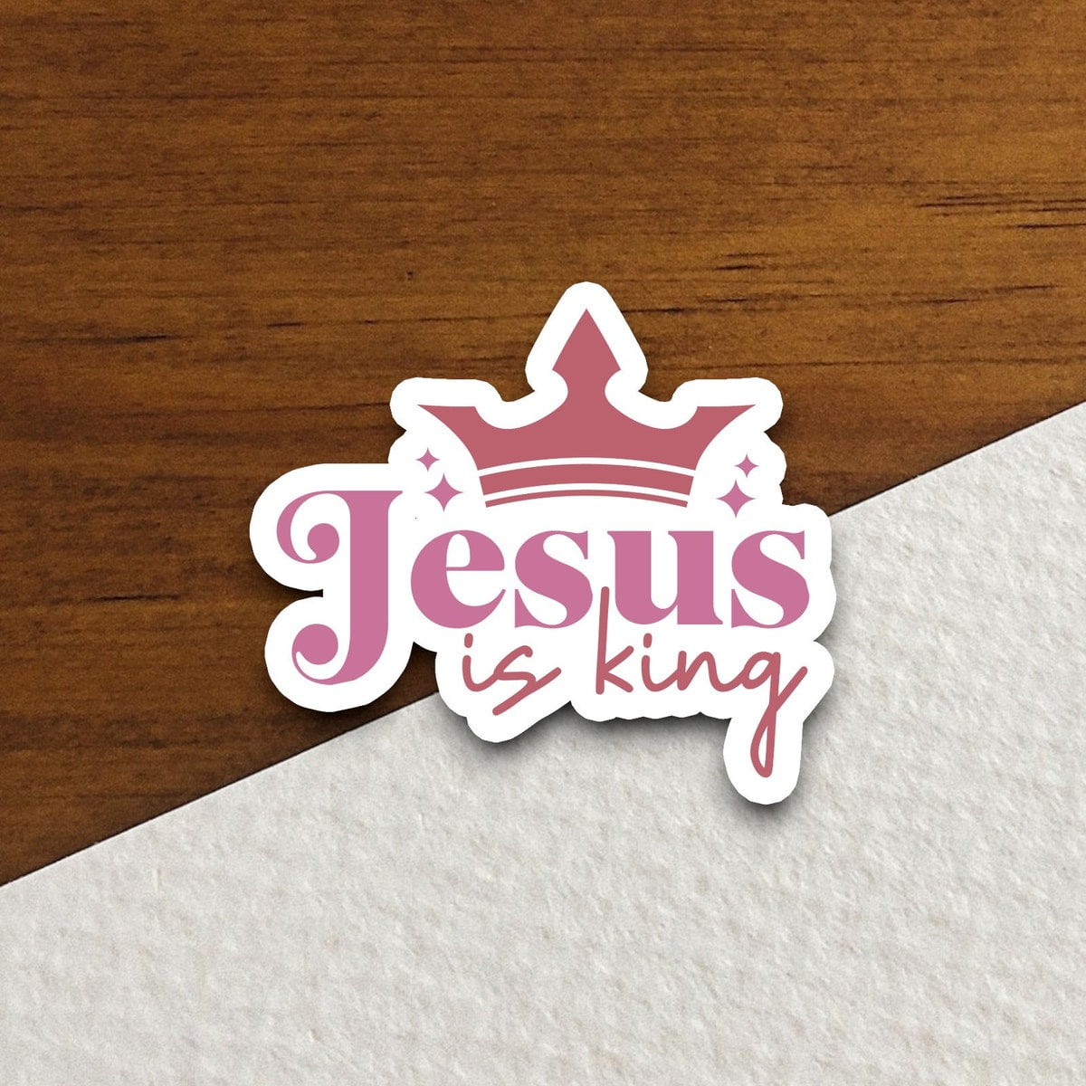 Stickly Is King Sticker, Religious Sticker, Faith Sticker, Worship ...
