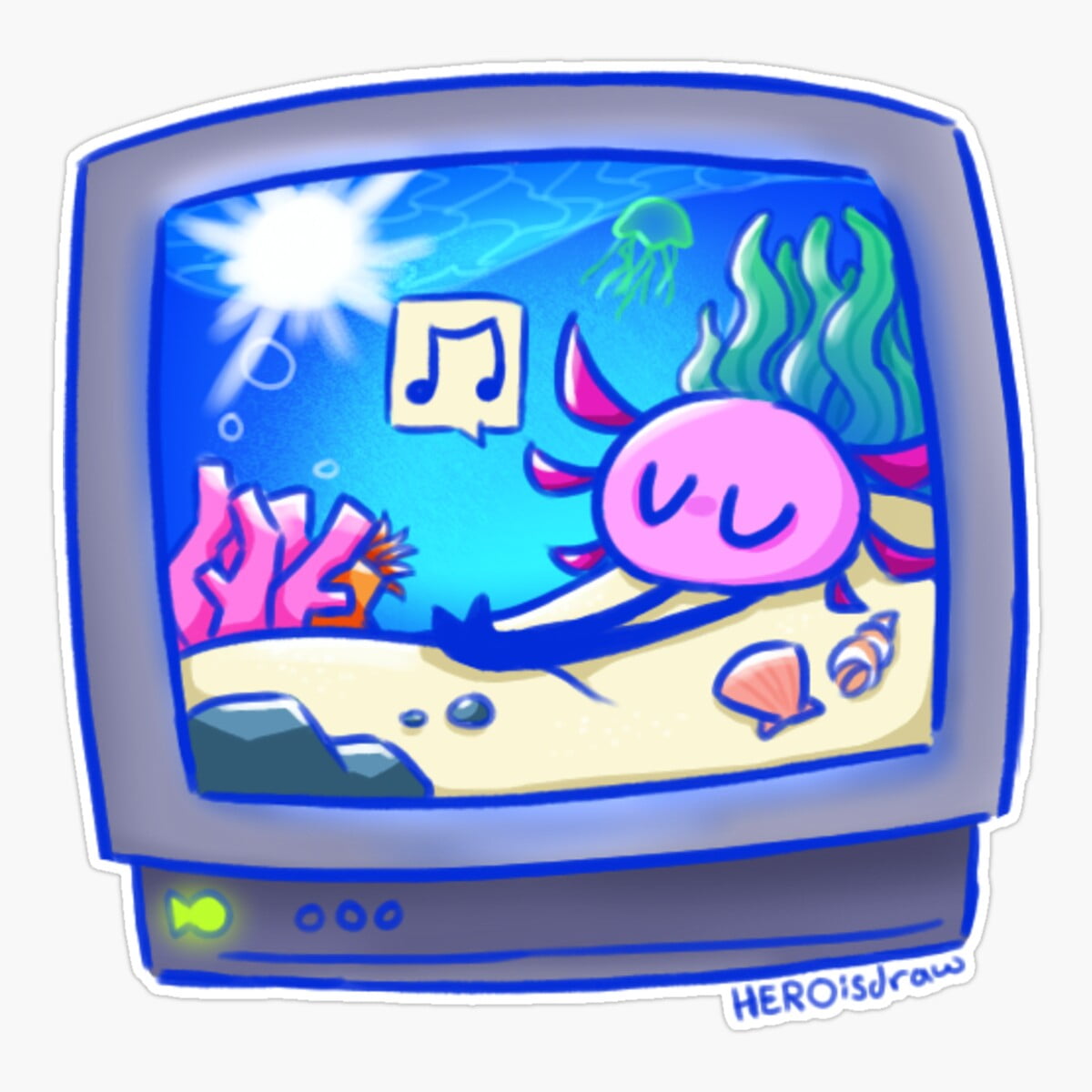 Stickly Kinito Computer Tank Sticker, Phone Decal Water Bottle Stickers ...