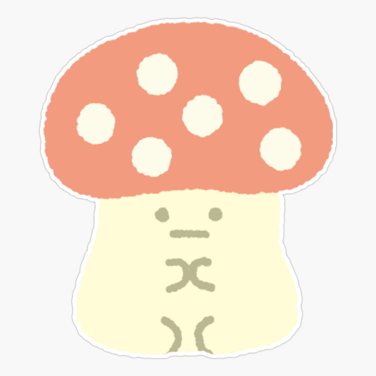 Stickly Kinoko Sticker, Phone Decal Water Bottle Stickers Car Decals ...