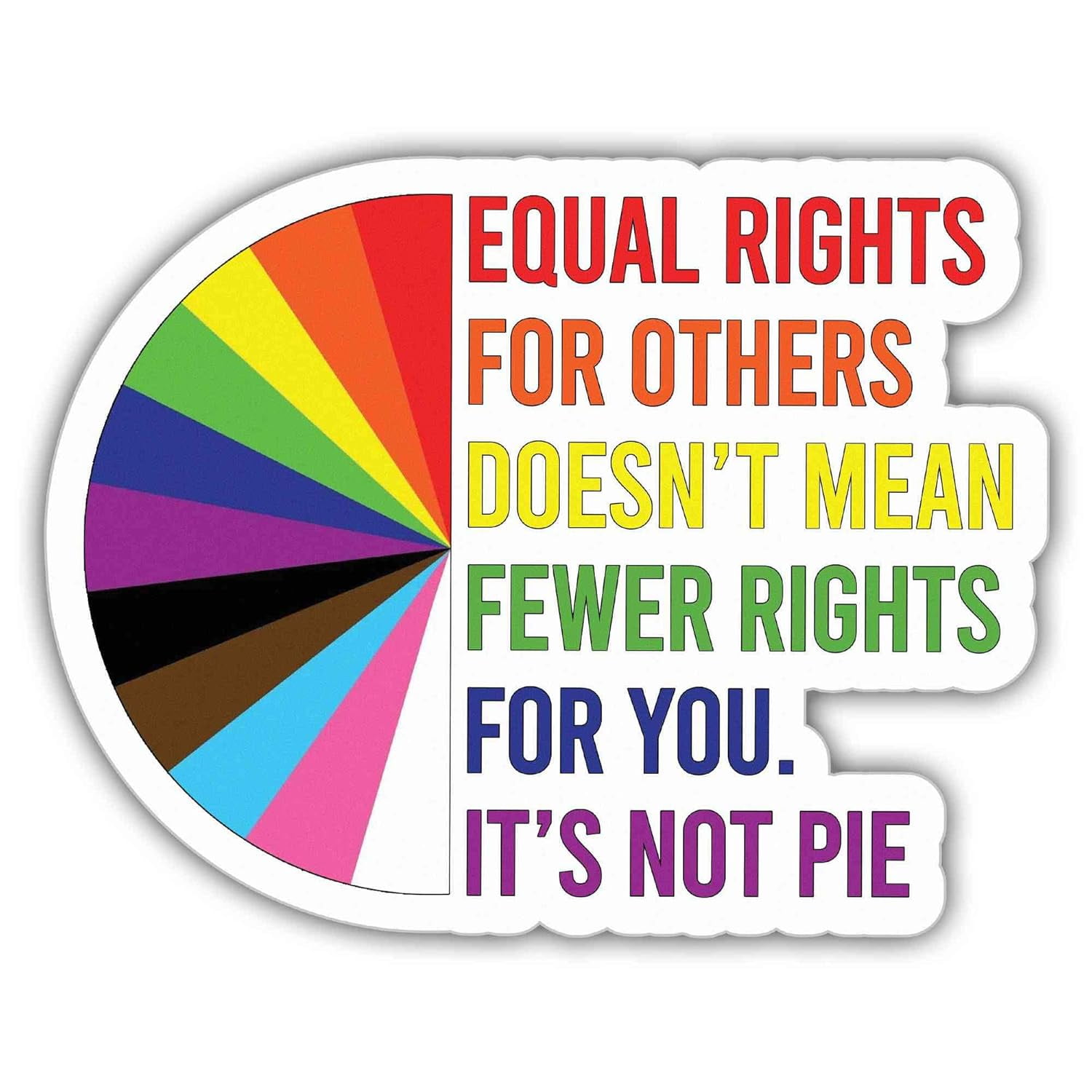 Stickly LGBTQ Stickers LGBTQ Decals Equal Rights for Others Does Not ...