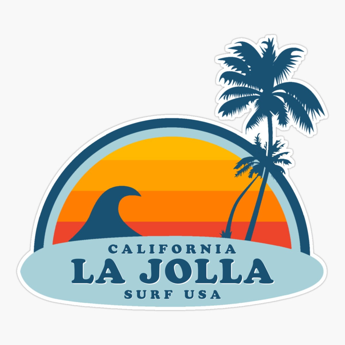 Stickly La Jolla California Vintage Retro Surusa Travel Vacation Summer ...