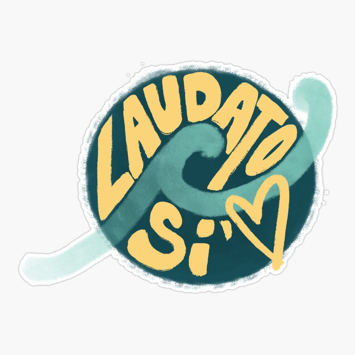 Stickly Laudato Si Sticker, Phone Decal Water Bottle Stickers Car ...